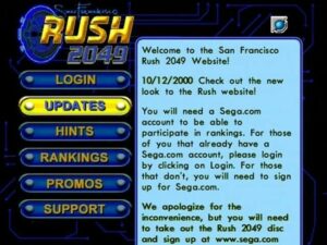 San Francisco Rush 2049 Website & Rankings Restored! : Dreamcast Live