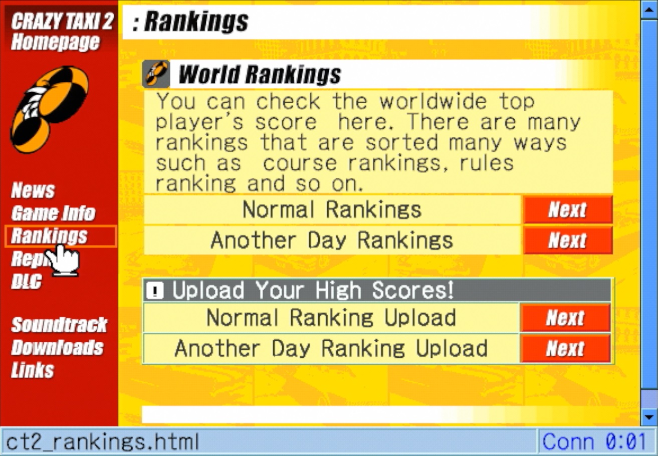 Crazy Taxi 2 Rankings Restored! : Dreamcast Live